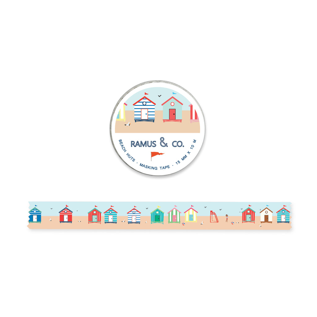 Beach Huts Masking Tape – Ramus and Company, LLC