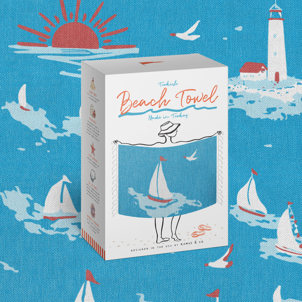 Regatta Turkish Beach Towel – Ramus and Company, LLC